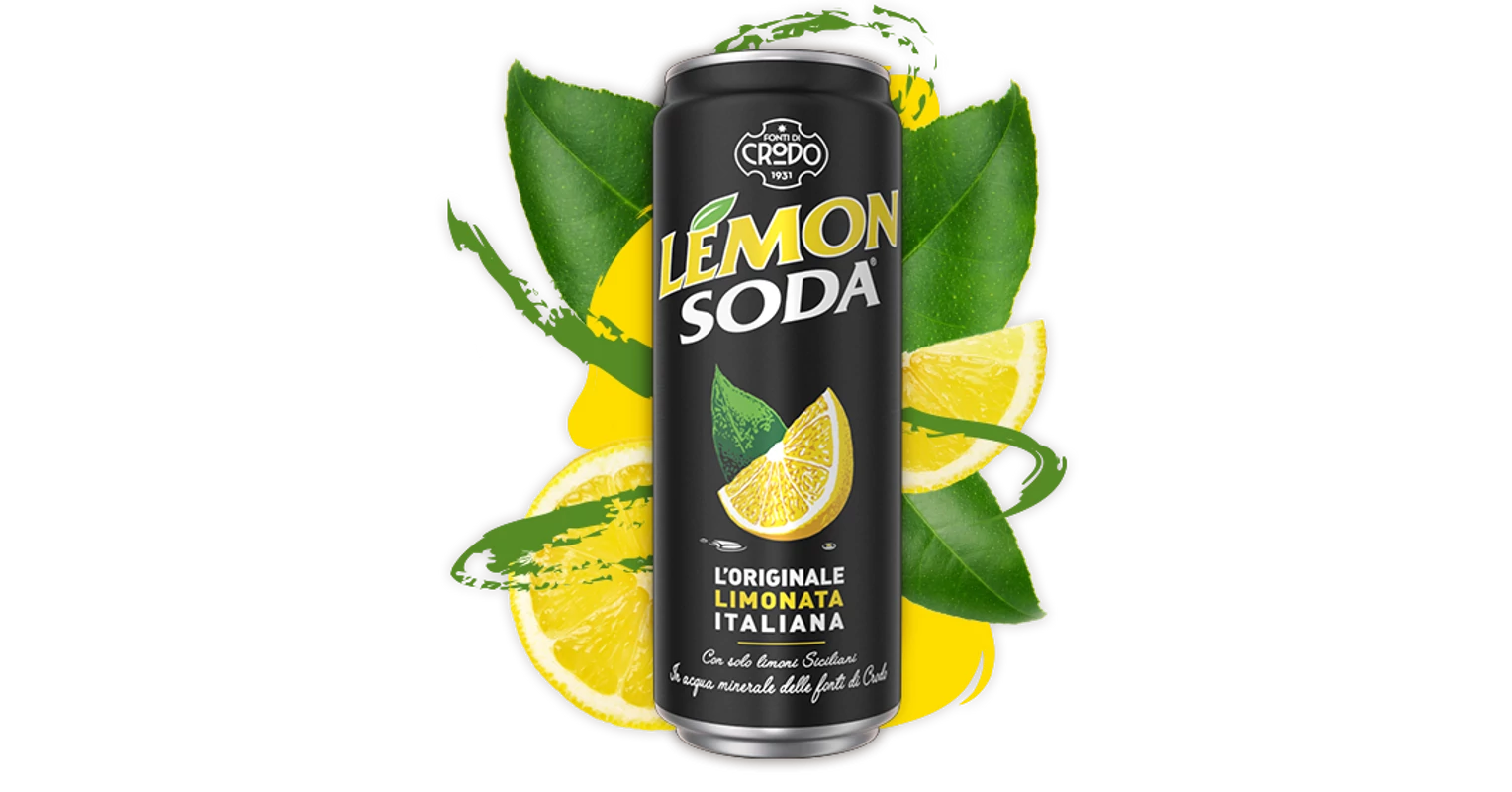 VIZEK, ÜDÍTŐK, GYÜMÖLCSLEVEK Crodo Lemon Soda 330ml