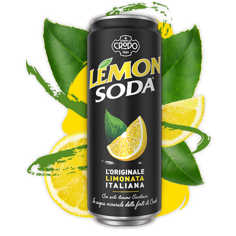 VIZEK, ÜDÍTŐK, GYÜMÖLCSLEVEK Crodo Lemon Soda 330ml