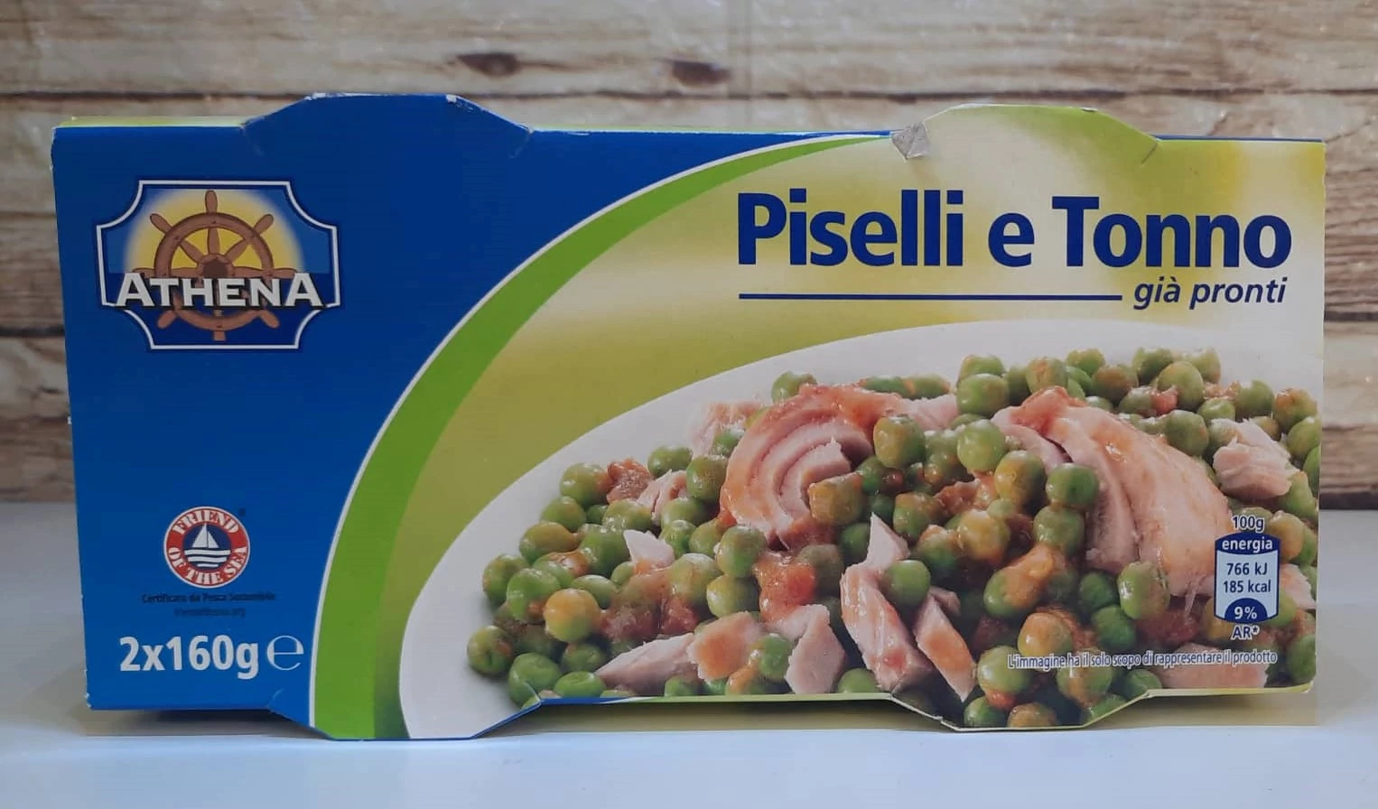 HALAK Athena Piselli e Tonno - Tonhal és borsó 2x160g